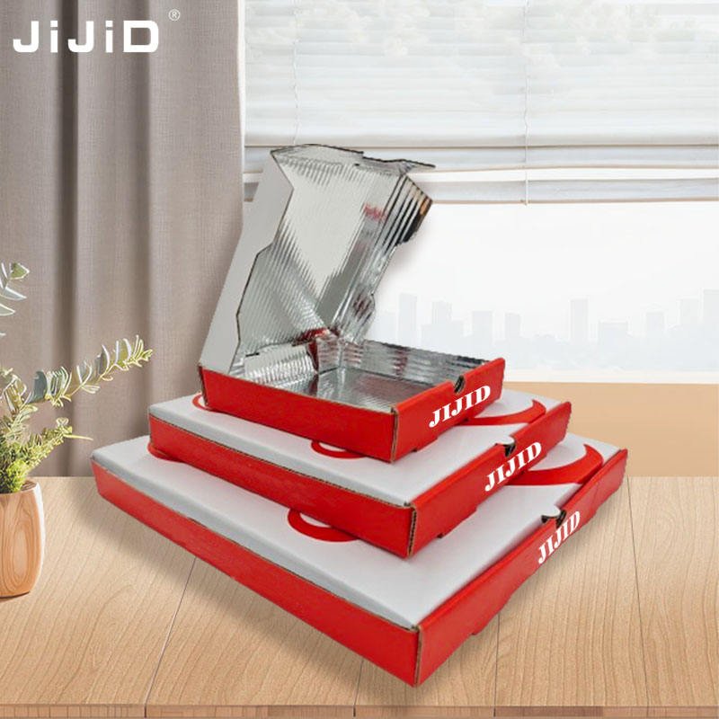 JIJID Various Sizes Custom Cheap Pizza Box With Logo Corrugated Custom ...